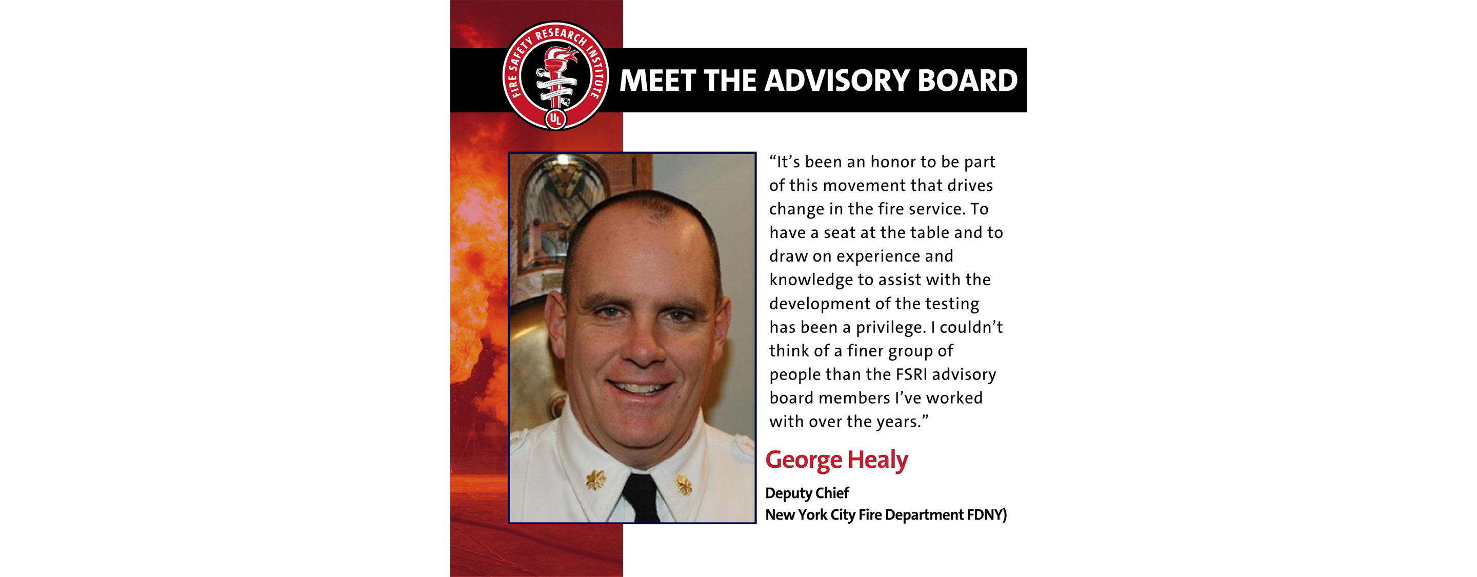 Meet George Healy, one of FSRI’s inaugural advisory board members