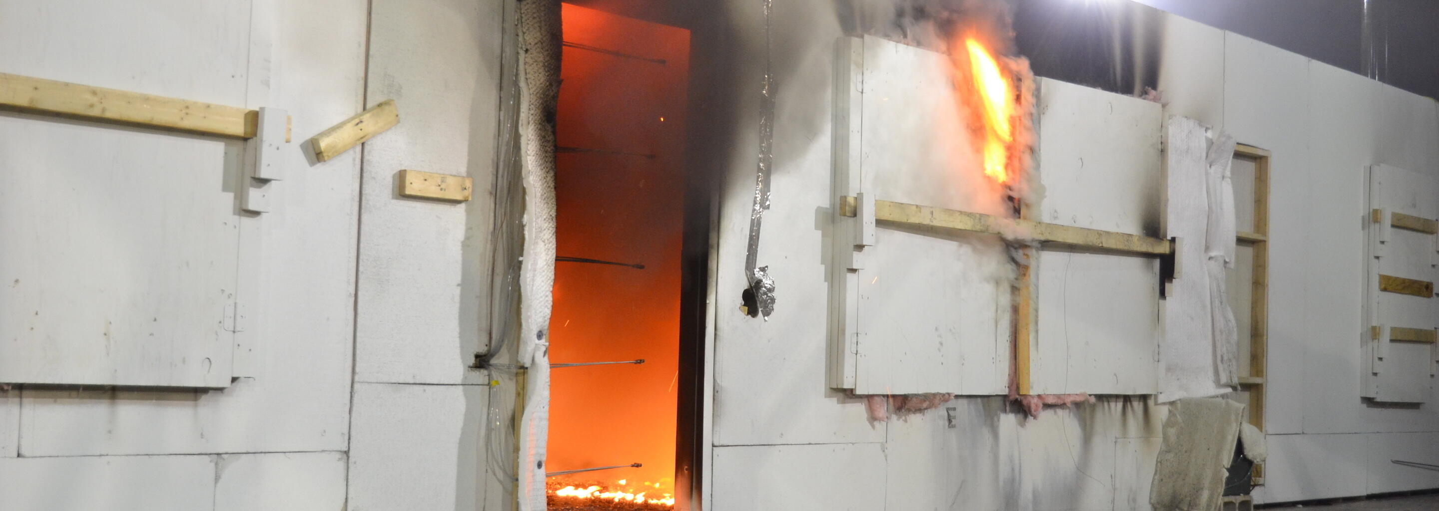 Learn about full scale testing experiments on fire patterns