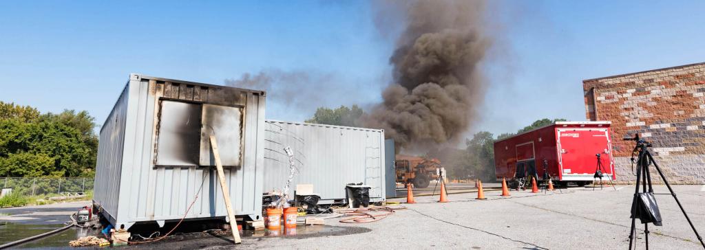 FSRI Team Conducts Experiments in Firefighter Training Props | UL's ...